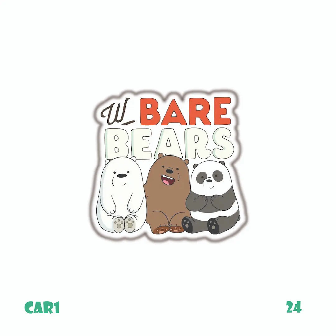 3-BEARS: SINGLE STICKERS
