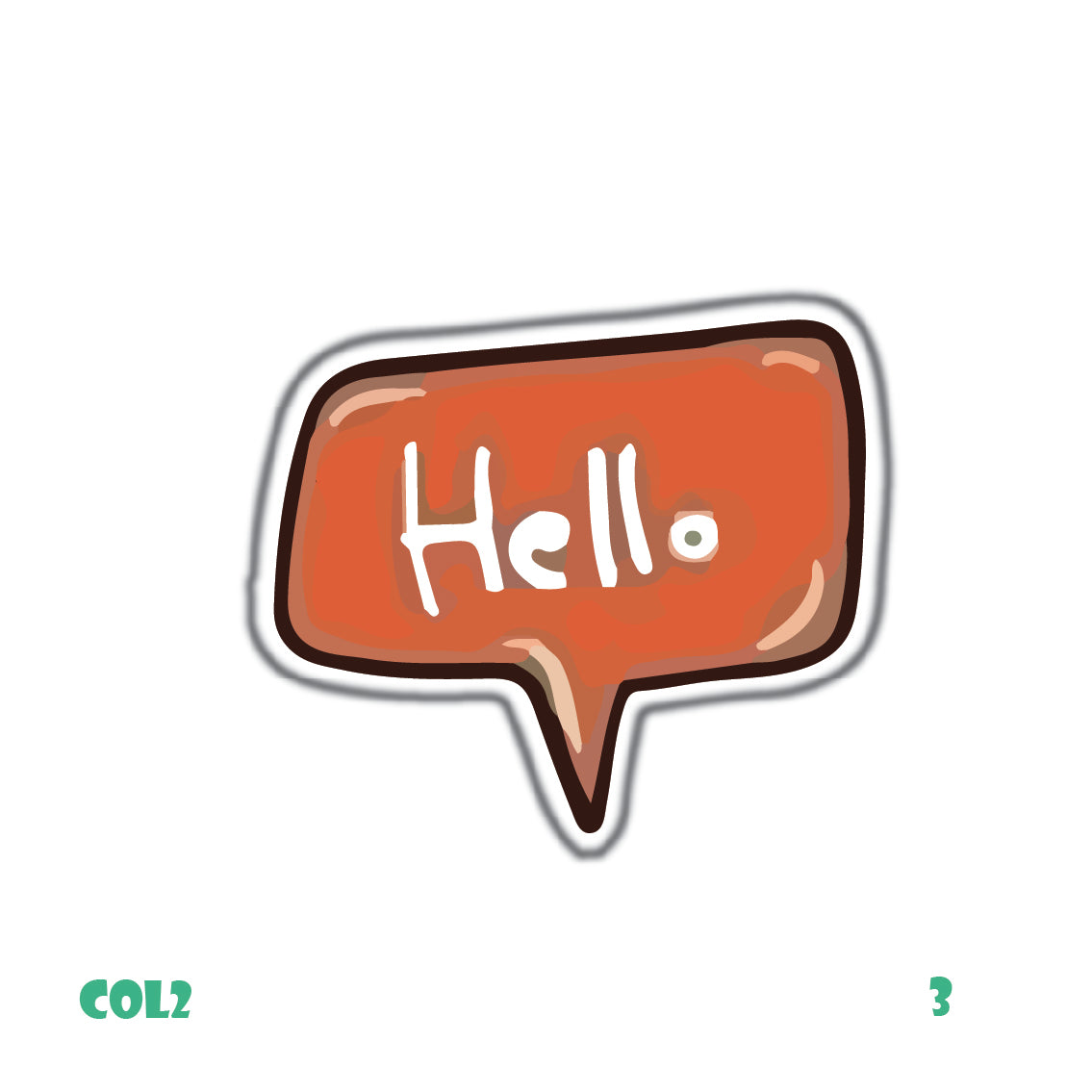 ORANGE: SINGLE STICKERS