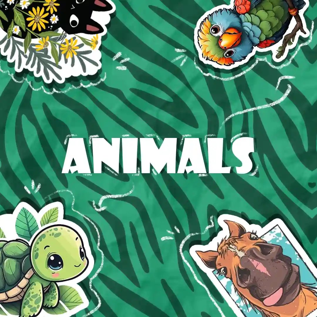 ANIMALS: SINGLE STICKERS