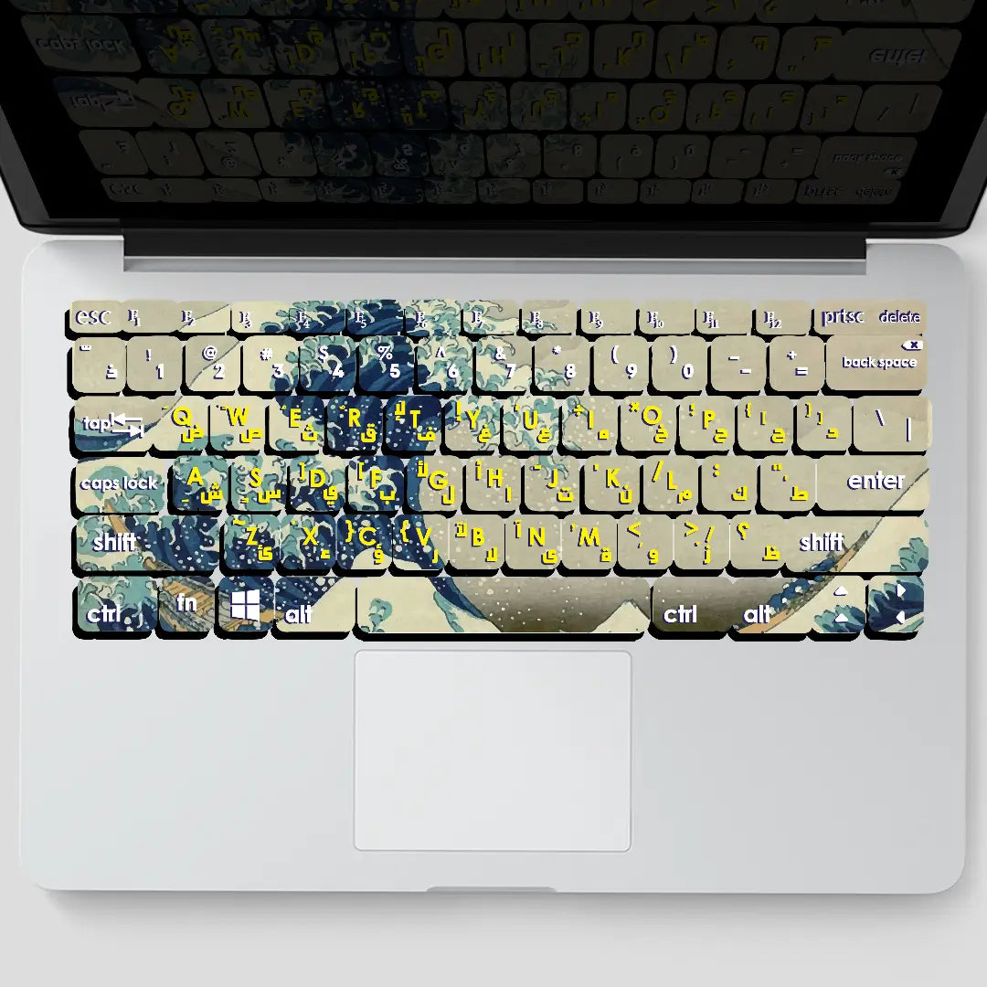 GREAT WAVE: KEYBOARD STICKERS