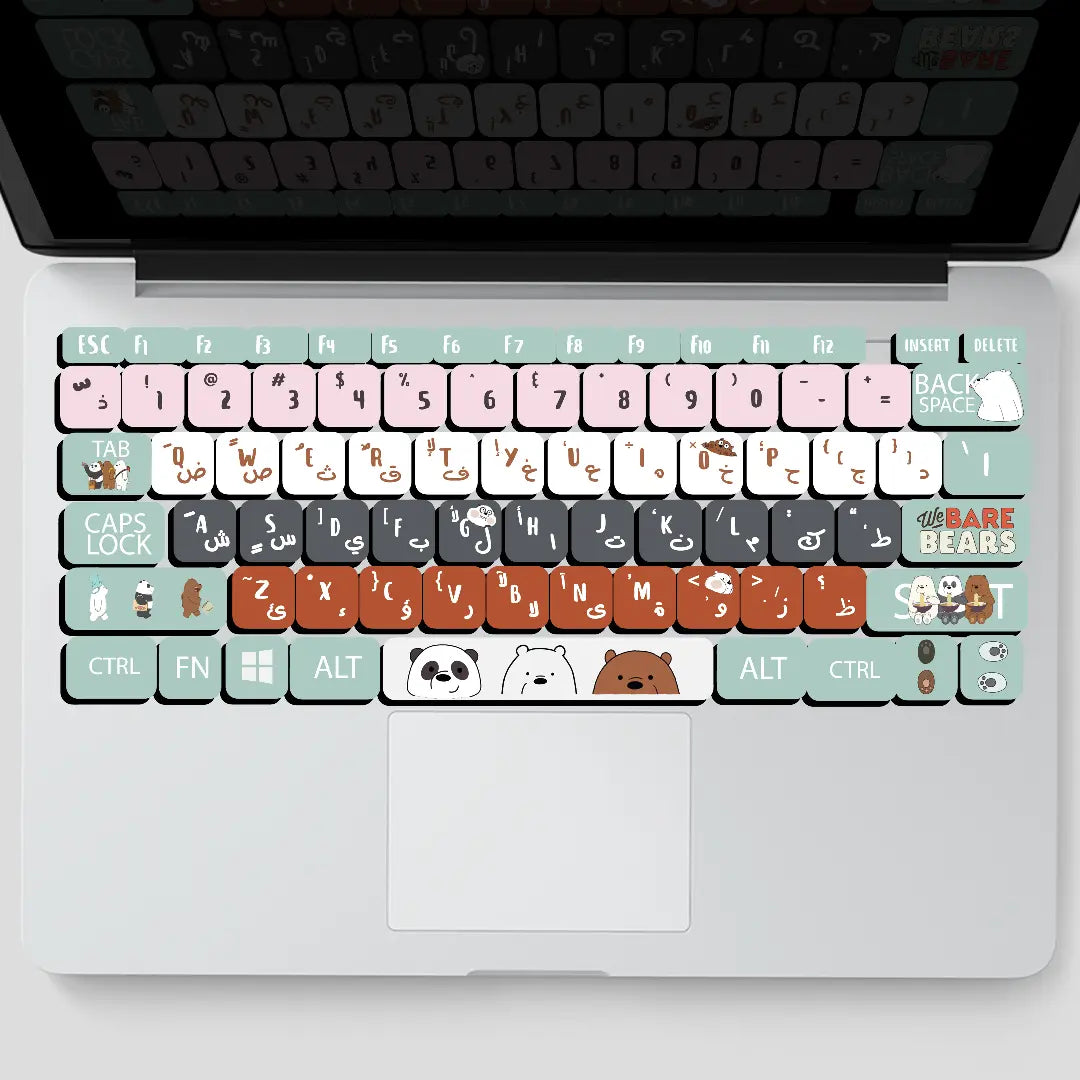 THREE BEARS: KEYBOARD STICKERS